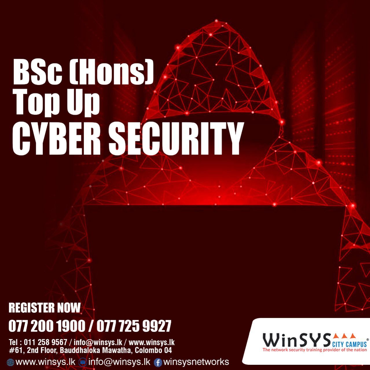 BSc (Hons) in Cyber Security - WinSYS City Campus